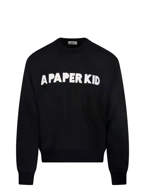 A PAPER KID Logo Sweatshirt - Black