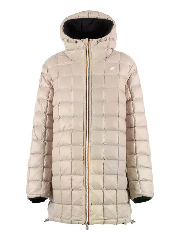 K-WAY Quilted Hooded Jacket - Blue
