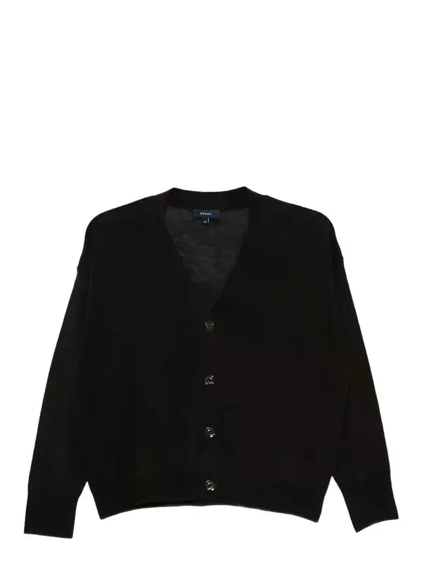Soeur Idem Button-front V-neck Cardigan - Black