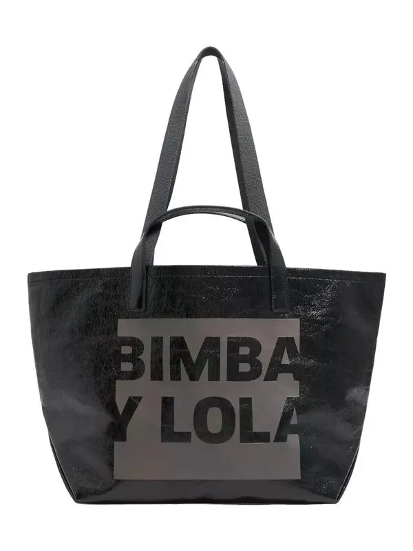 Bimba Y Lola Logo-print Tote Bag - Black