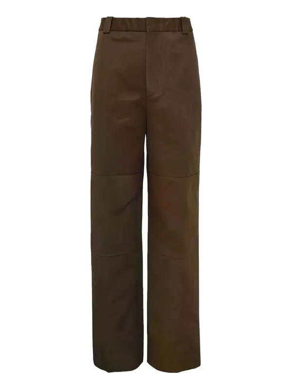 JIL SANDER Pleated Panel Trousers - Brown