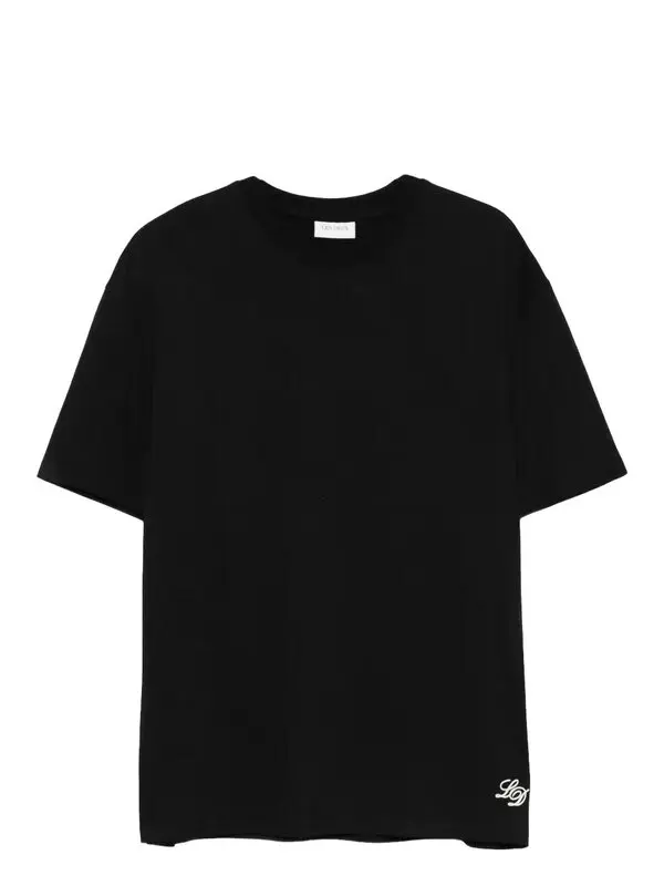 LES DEUX Danton Logo-embroidered T-shirt - Black