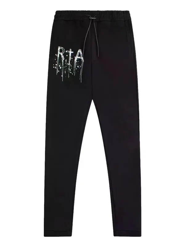 RtA Logo-print Track Pants - Black