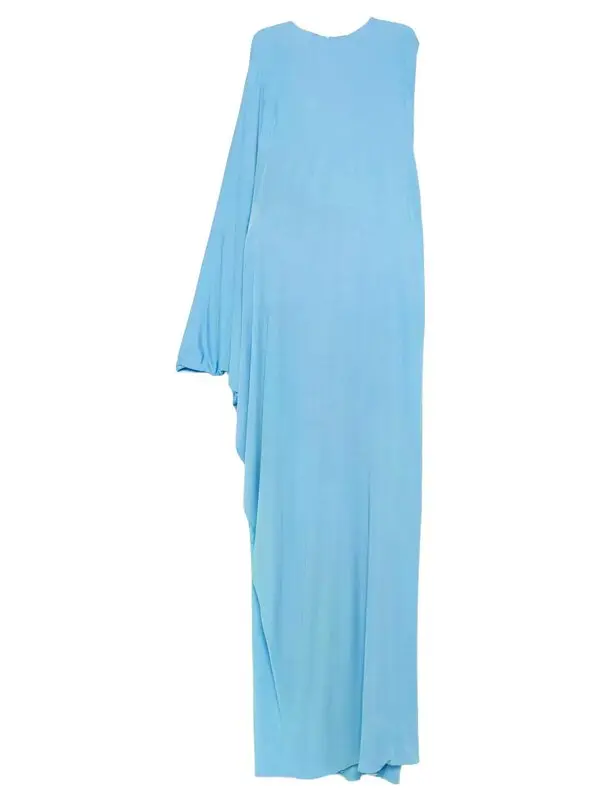 TOM FORD Open-side Long-sleeve Gown - Blue