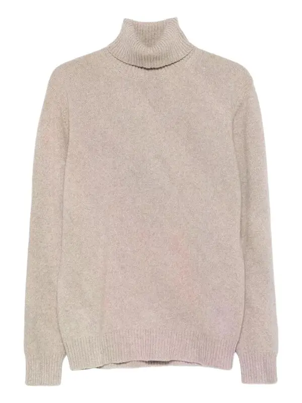 ROBERTO COLLINA Cashmere Turtleneck Sweater - Neutrals