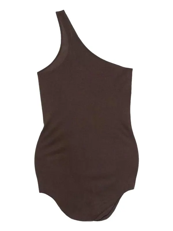 Rick Owens One-shoulder Bodysuit - Brown