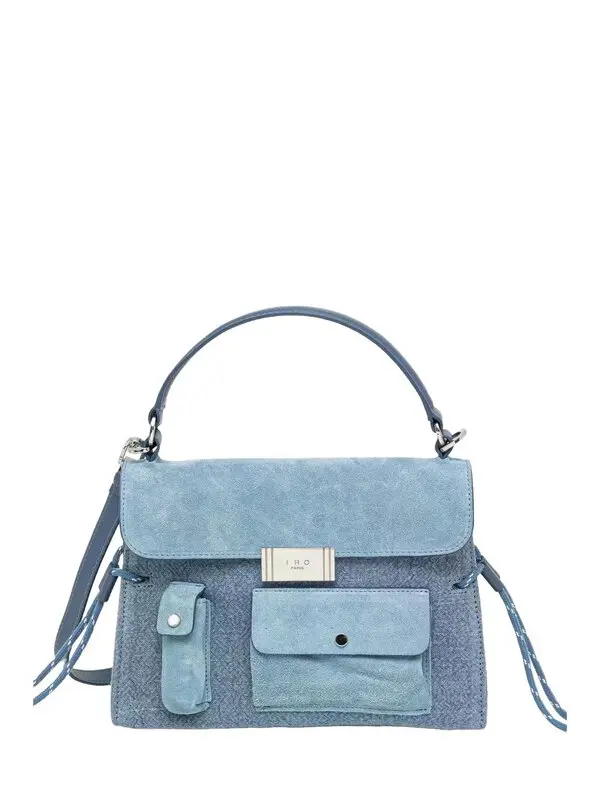 IRO PARIS Pocketed Satchel Bag - Blue