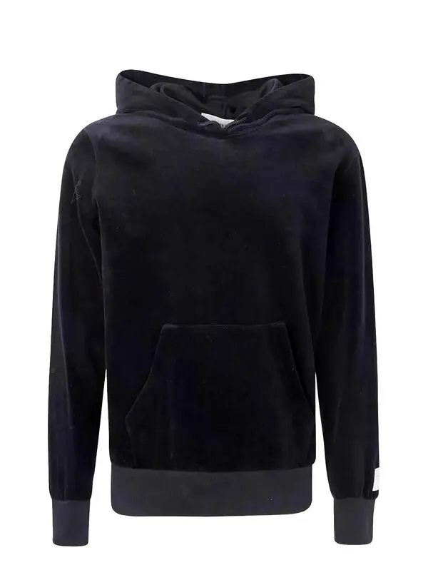 GOLDEN GOOSE Velour Pocket Hoodie - Black