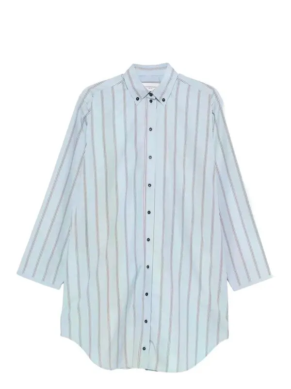 Brandon Maxwell Striped Button-down Shirt - Blue