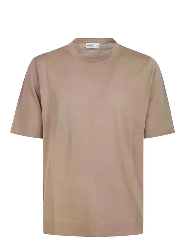BALLANTYNE Short-sleeved Cotton T-shirt - Brown