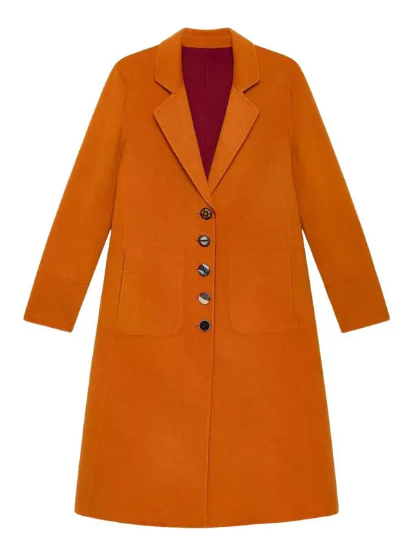 Malìparmi Button-detailed Coat - Orange