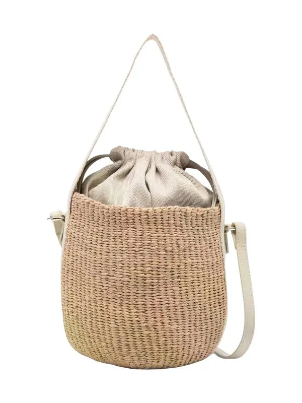 Chloé Small Logo-print Bucket Bag - Neutrals
