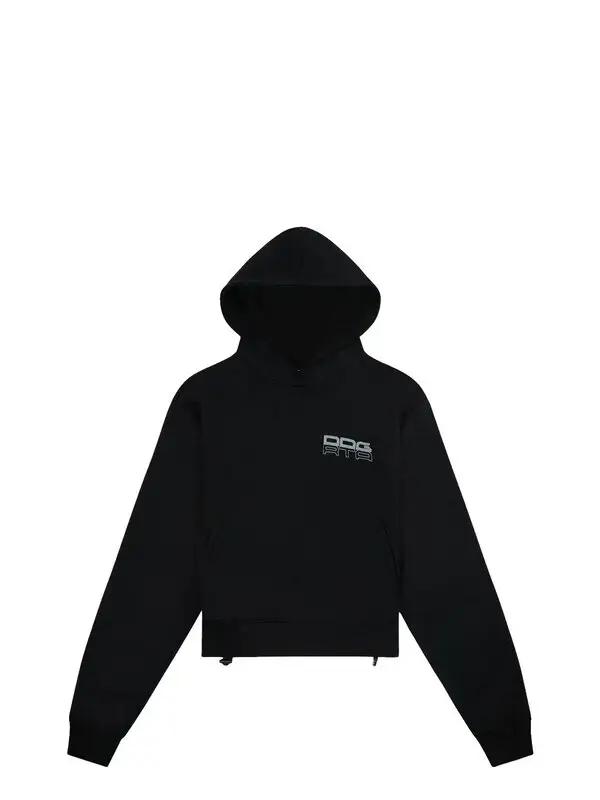 RtA Dot-print Logo Hoodie - Black