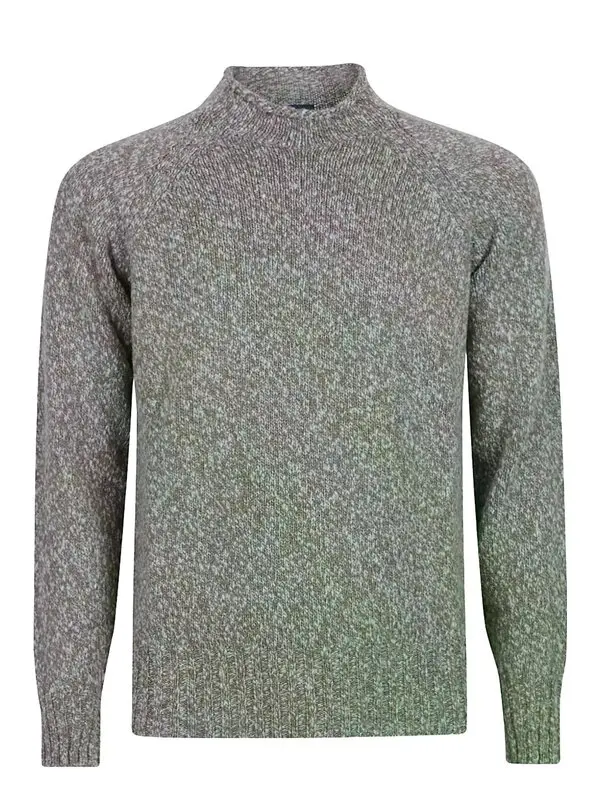 DRUMOHR Mock-neck Raglan-sleeve Sweater - Grey