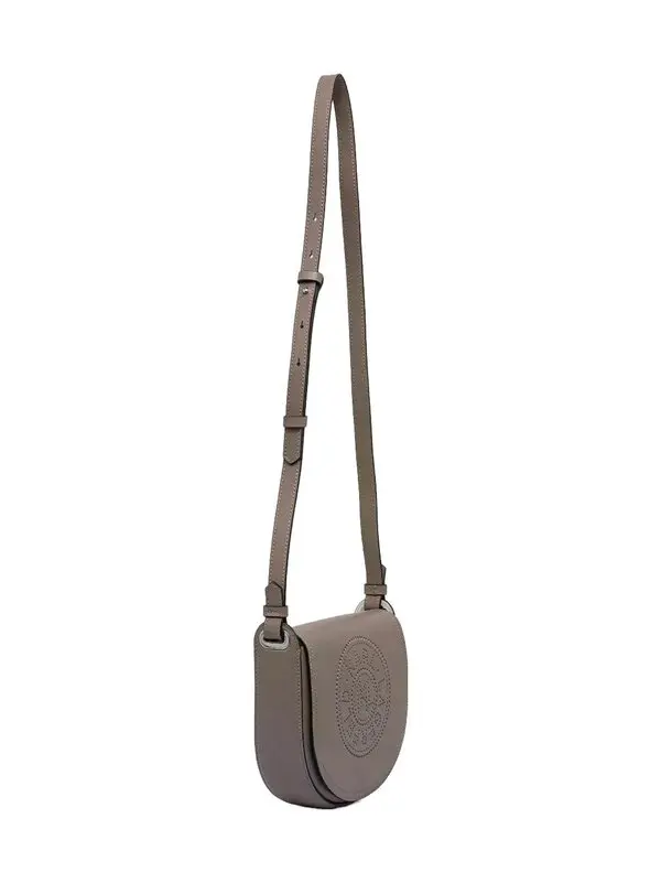 Karl Lagerfeld Logo-cut Half-moon Bag - Brown