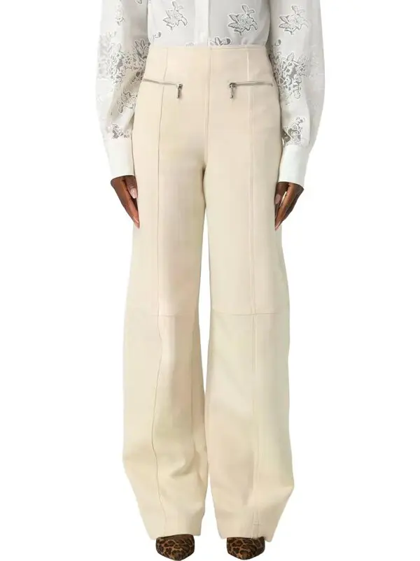 Etro Zip-pockets High-waisted Trousers - Neutrals