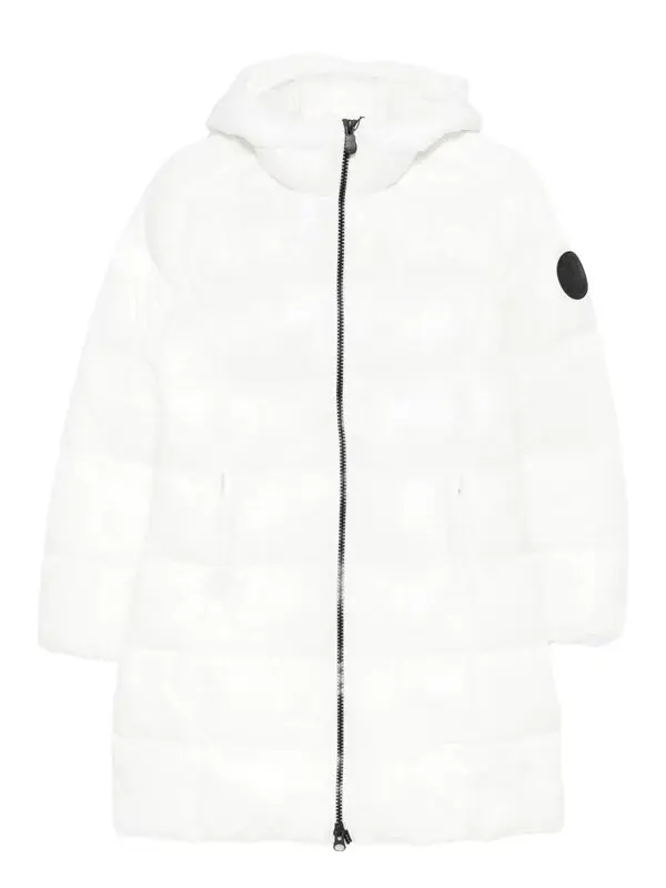 SAVE THE DUCK Hooded Quilted Coat - White