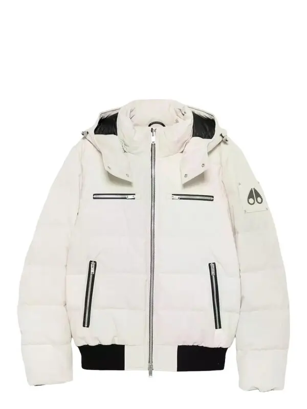 Moose Knuckles Cloud Bomber Jacket - White