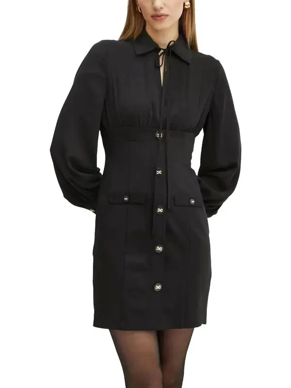 Liu Jo Button-detailed Dress - Black