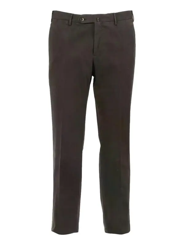 PT TORINO Flat-front Trousers - Brown