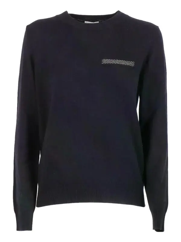 Peserico Crew-neck Long-sleeve Sweater - Blue