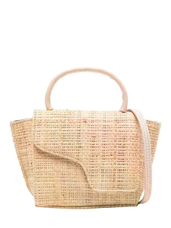 ATP ATELIER Montalcino Raffia Tote Bag - Beige