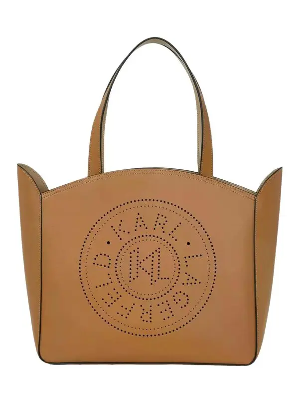 Karl Lagerfeld K/circle Zip Tote Bag - Brown