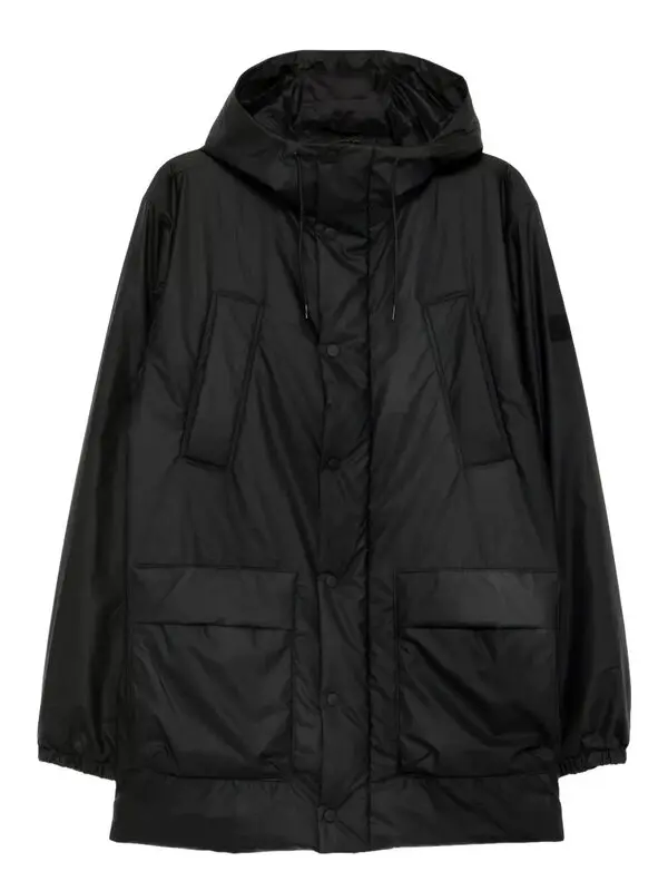 Rains Logo-patched Jacket - Black