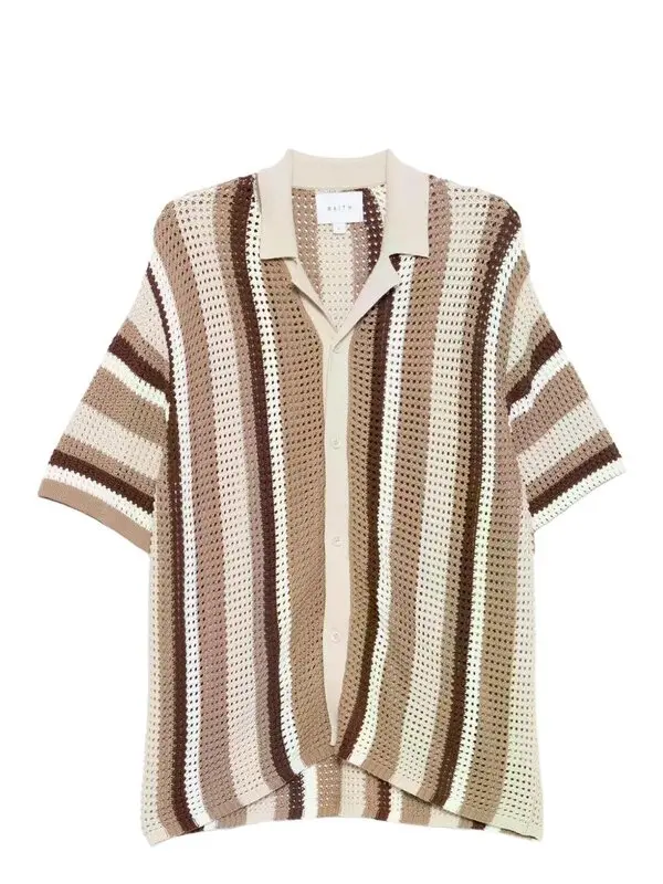 RAITH Dellamore Striped Shirt - Brown