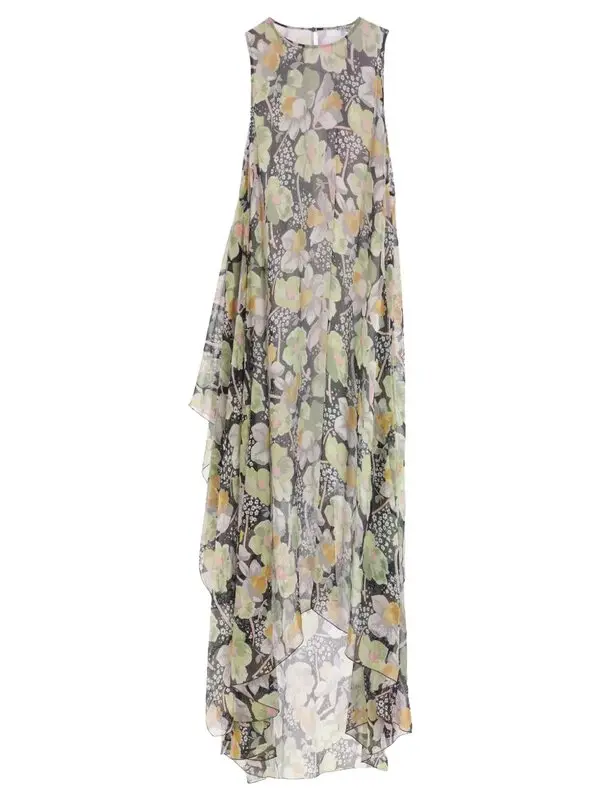 Loewe Daffodil Print Maxi Dress - Black