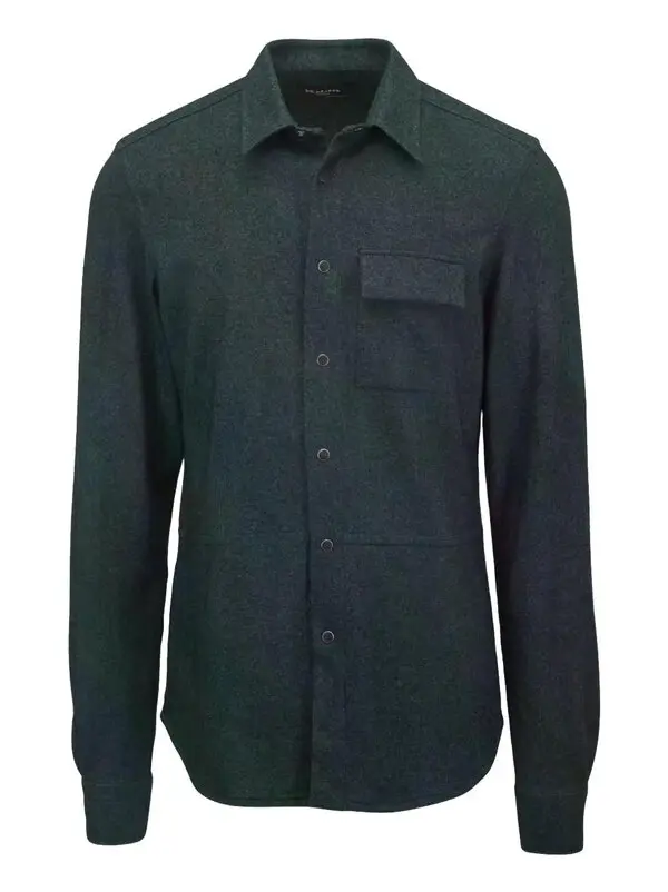 Kiton Button-fastening Patch-pocket Shirt - Green
