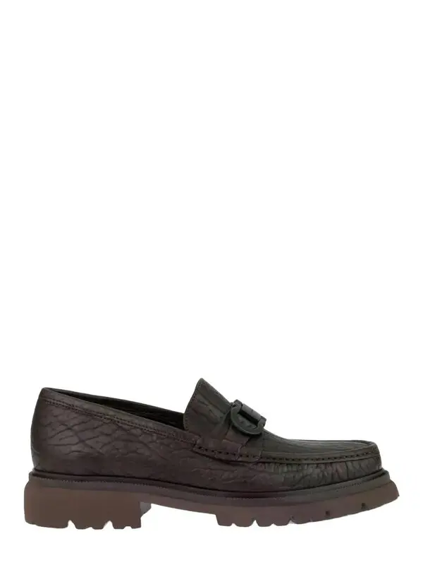 FERRAGAMO Leather Loafers - Brown