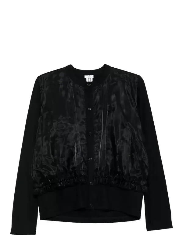 Noir Kei Ninomiya Wool Cardigan - Black