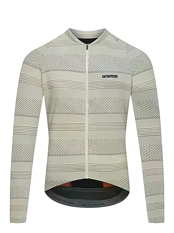 Cafe Du Cycliste Corinne Striped Jacket - Neutrals