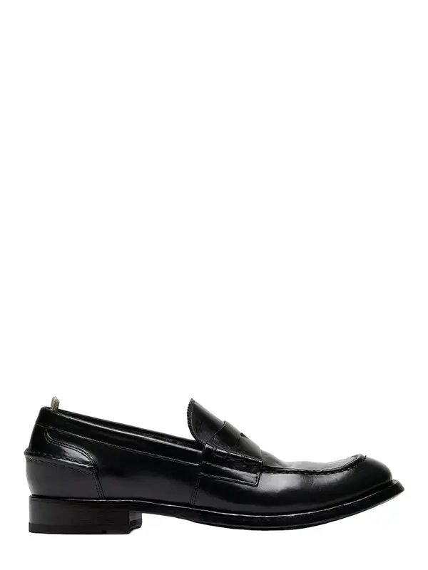 Officine Creative Penny Leather Loafers - Black