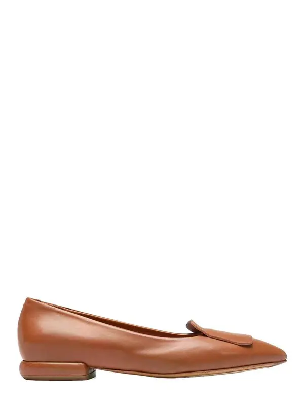 Officine Creative Leather Flat Pumps - Brown