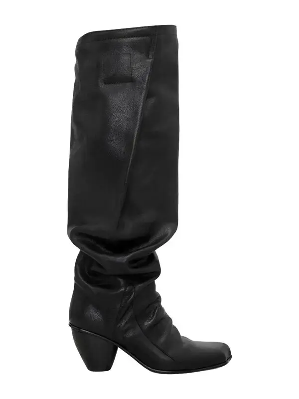 VIVIENNE WESTWOOD Slouch Leather Boots - Black