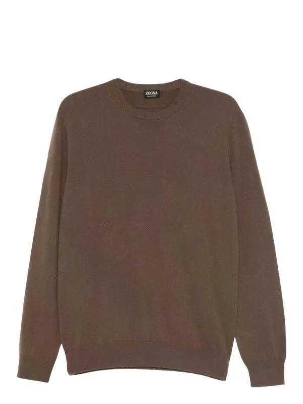 Zegna Long-sleeve Sweater - Brown