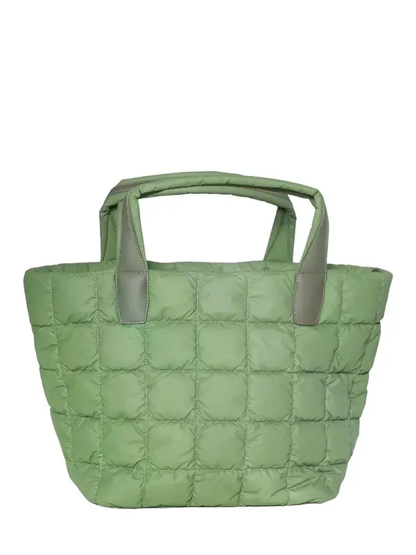 VEECOLLECTIVE Quilted Top-handle Tote Bag - Green