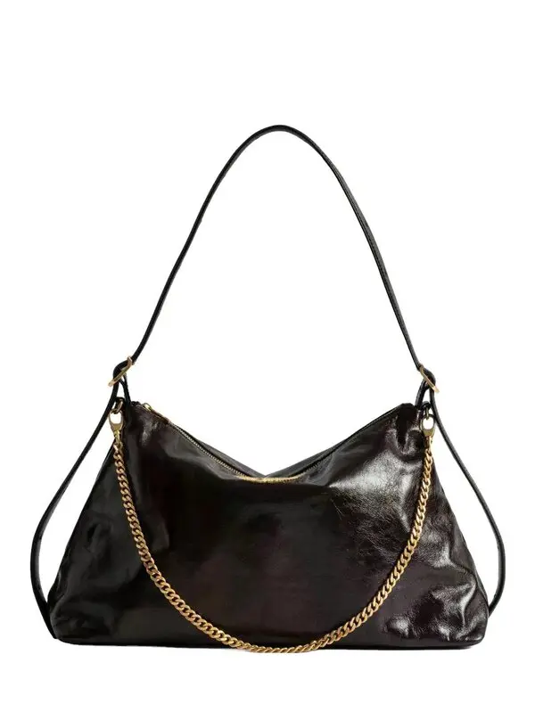Zadig&Voltaire Jim Chain-embellished Shoulder Bag - Brown