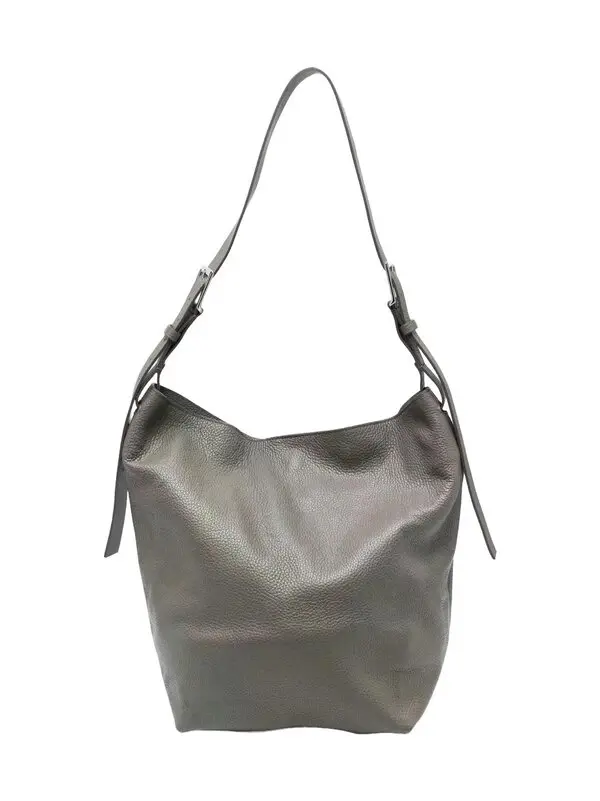 P.a.r.o.s.h Buckle-fastening Leather Shoulder Bag - Grey