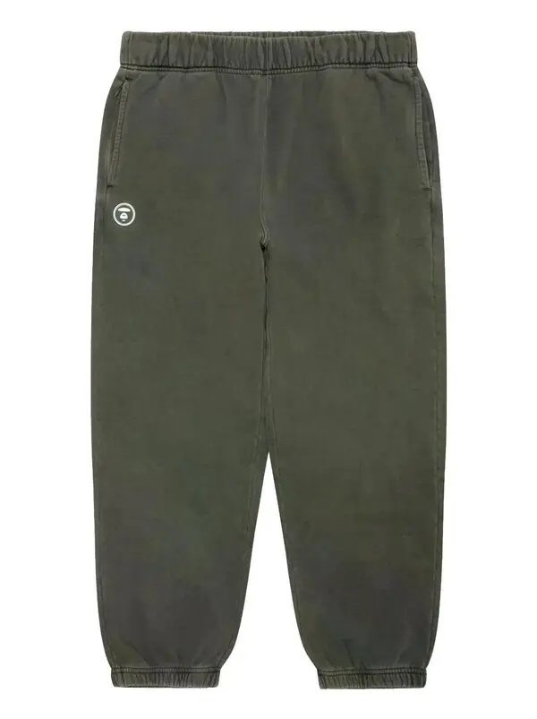 AAPE BY *A BATHING APE® Logo-plaque Cuffed Track Pants - Green