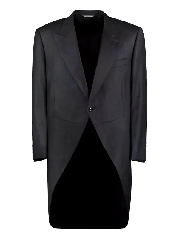Canali Rounded Lapel-collar Tailcoat - Black