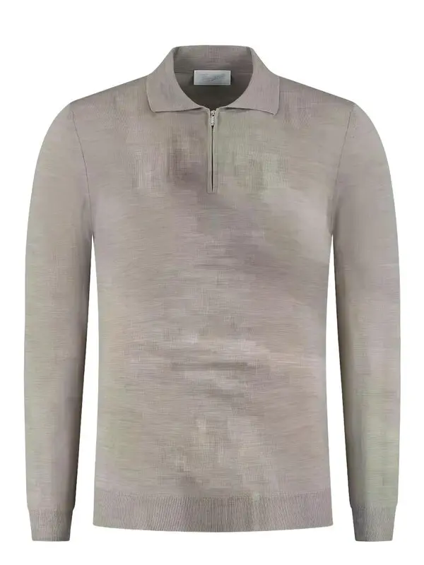 Marco Pescarolo Polo-collar Half-zip Sweater - Neutrals