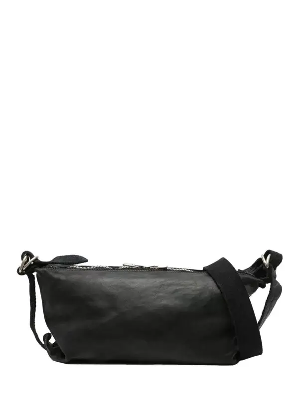 Guidi Leather Crossbody Bag - Black