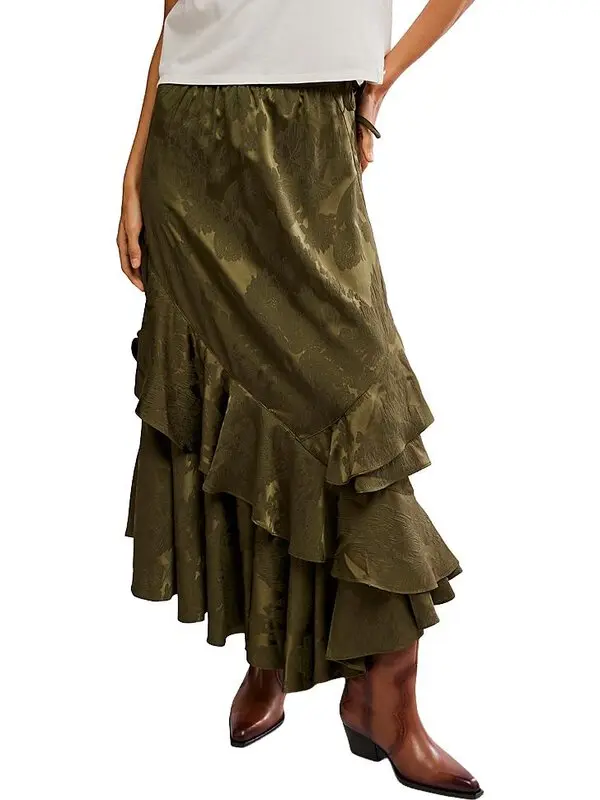 Free People Autumn Promenade Tiered Skirt - Adventurer