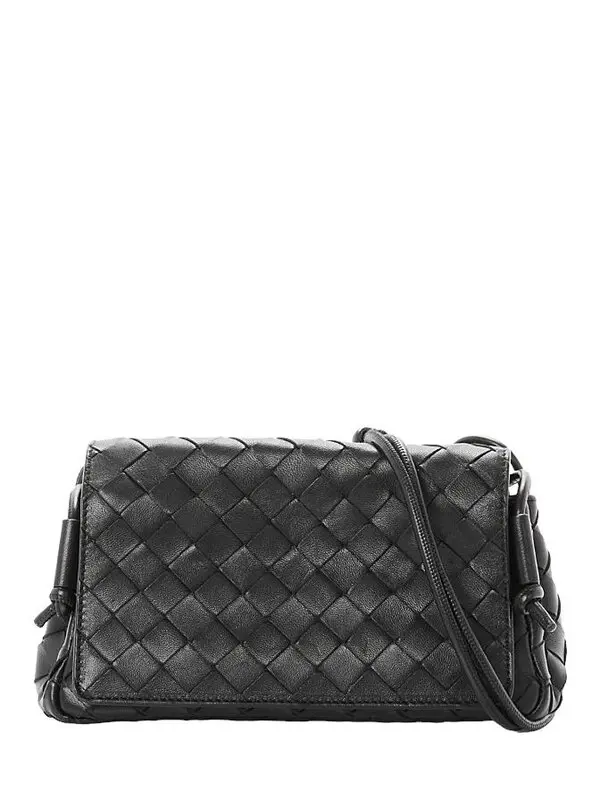 Bottega Veneta Notturno Pouch - Black/gold