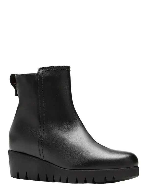 La Canadienne Teagan City Dry Leather Ankle Boots - Black