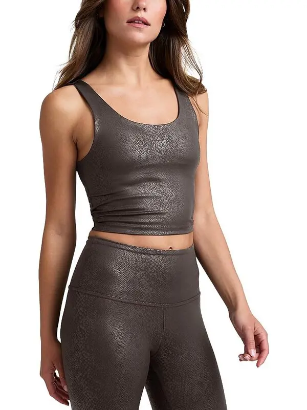 Beyond Yoga Powershine Sport & Street Cropped Top - Espresso