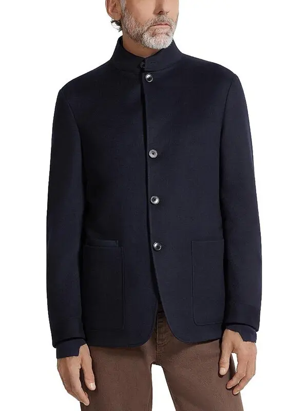 Zegna Oasi Cashmere Il Conte Jacket - Navy Blue
